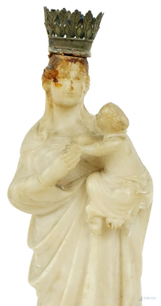 Immacolata Vergine Maria di Trapani, scultura in alabastro datata 1845 ...